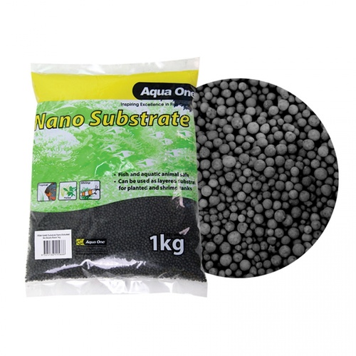 Aqua One Nano Substrate Activated Ceramic Bio Beads Black 1kg
